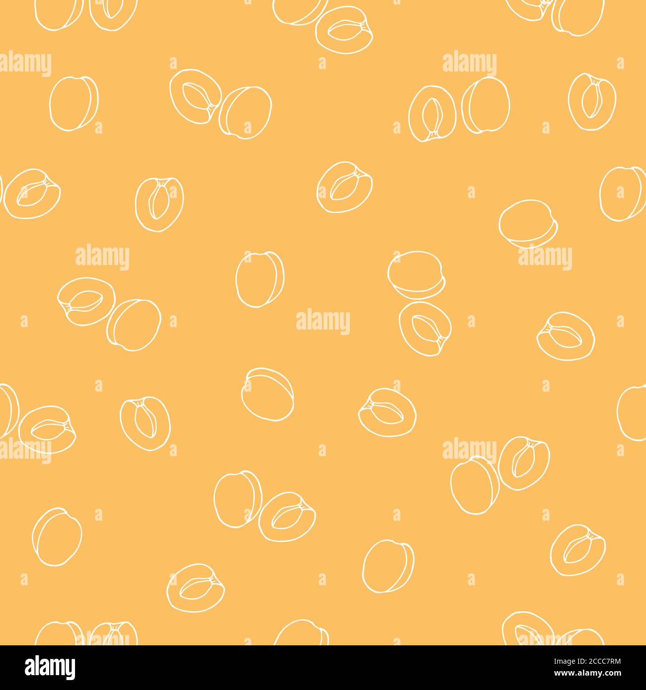 Seamless apricot pattern. Vector illustration Stock Vector Image & Art ...