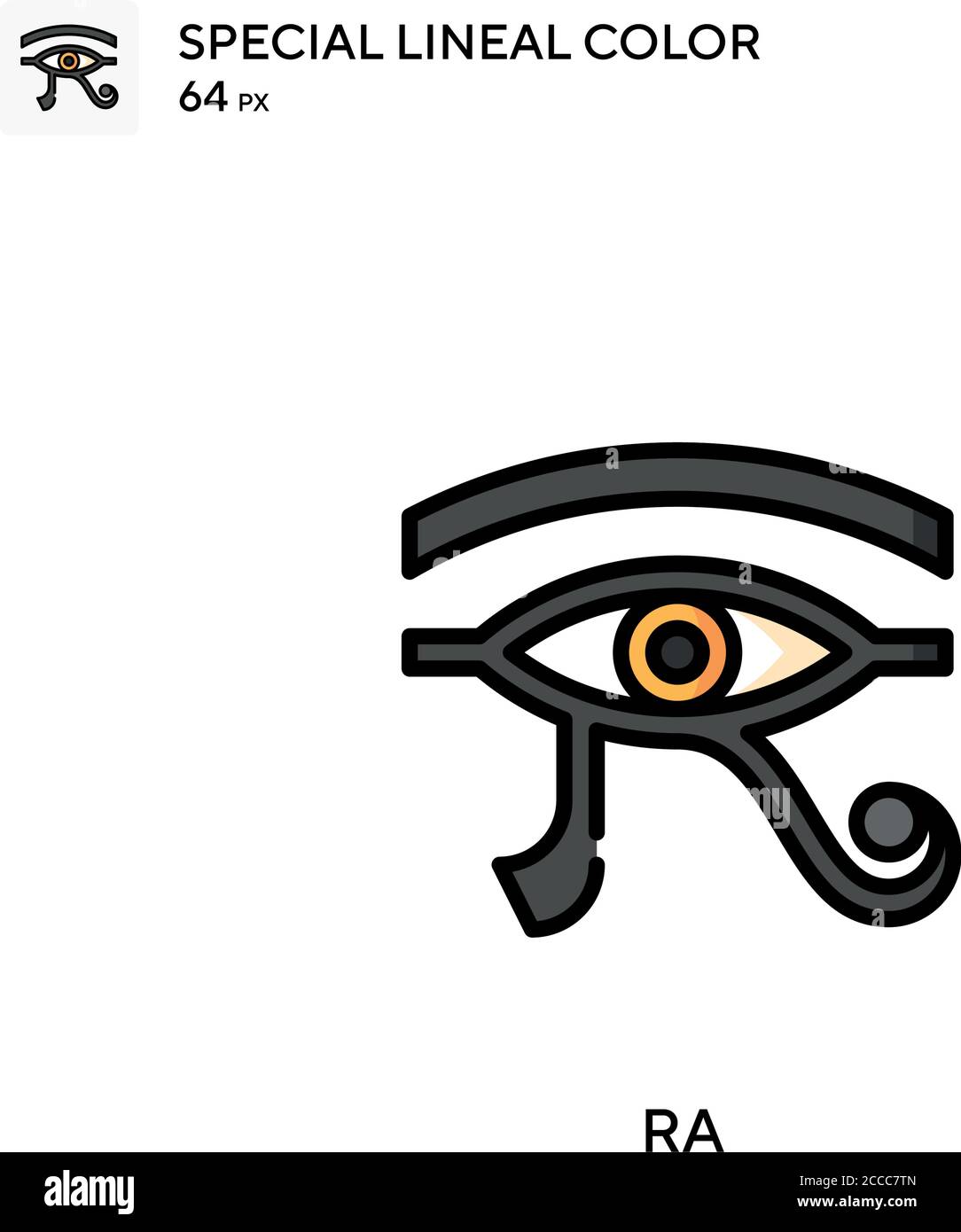 Ra Special lineal color icon. Illustration symbol design template for ...