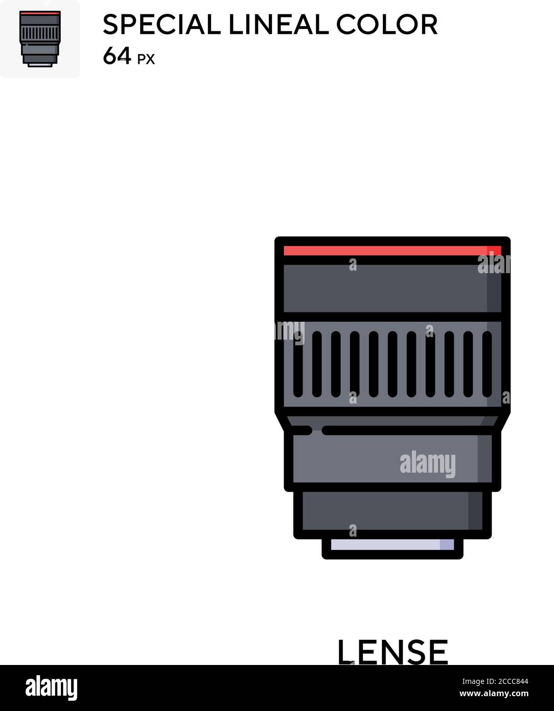 Lense Special lineal color icon. Illustration symbol design template ...