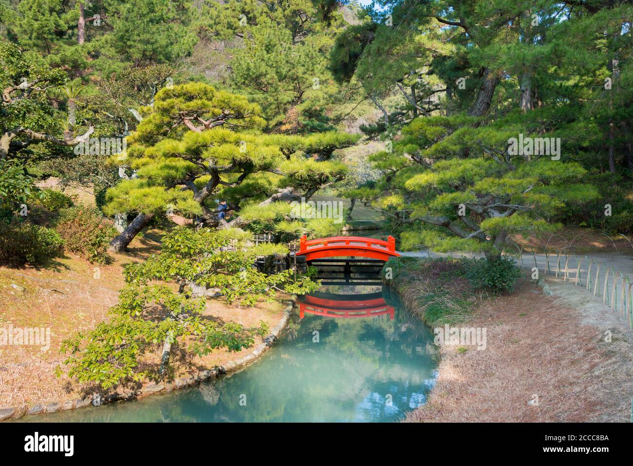 Kagawa, Japan - Ritsurin Garden in Takamatsu, Kagawa, Japan. Ritsurin ...