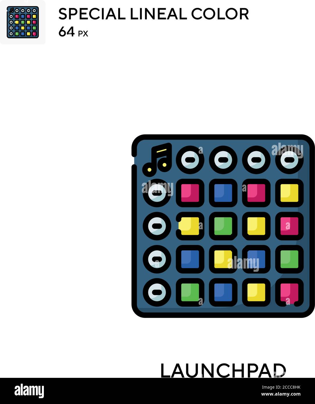 Launchpad Special Lineal Color Icon Illustration Symbol Design