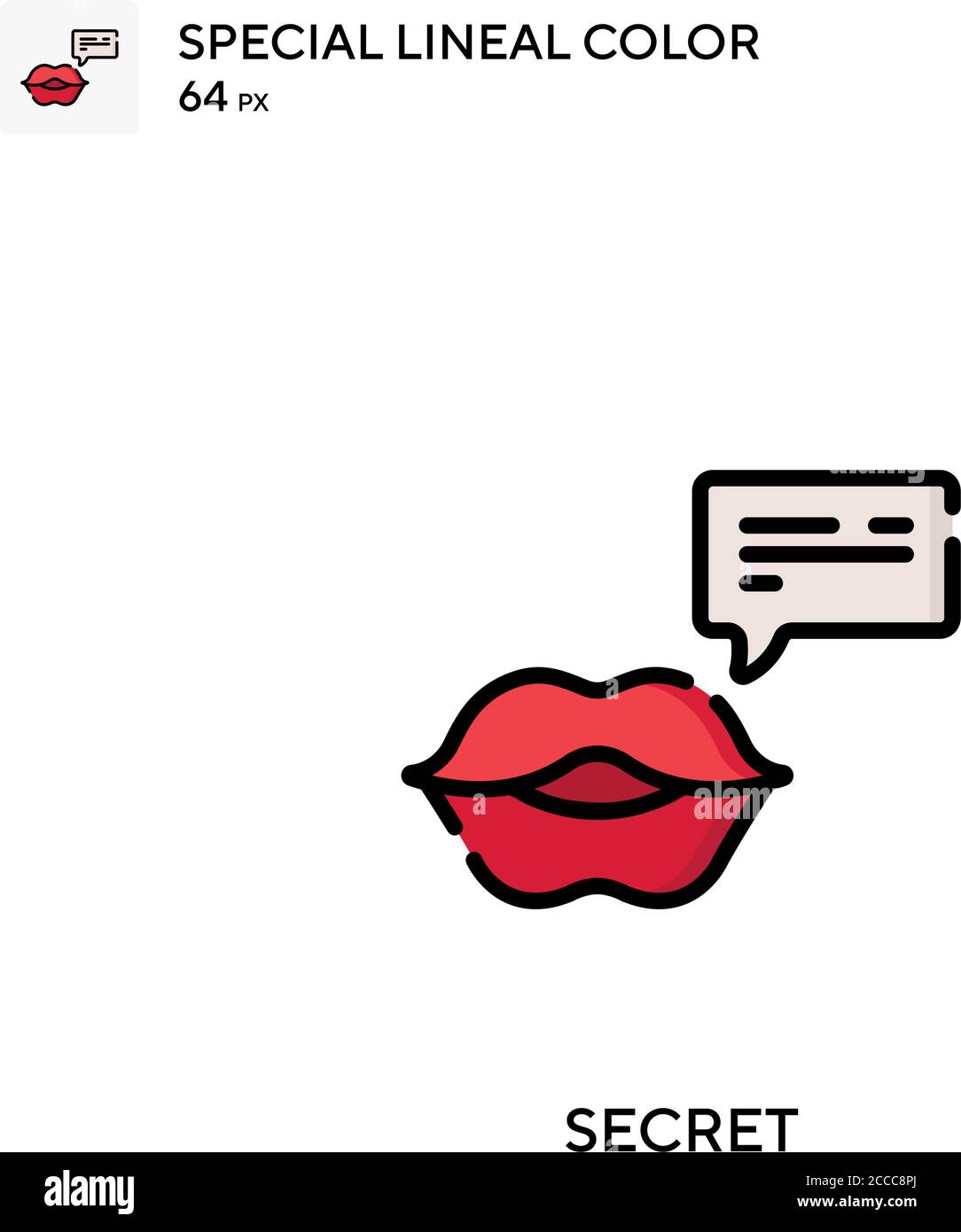 Secret Special lineal color icon. Illustration symbol design template ...