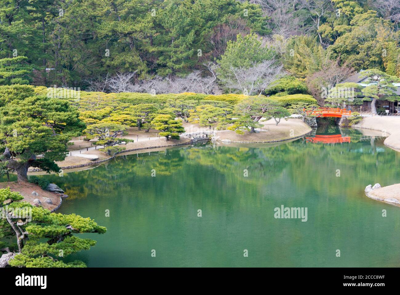 Kagawa, Japan - Ritsurin Garden in Takamatsu, Kagawa, Japan. Ritsurin ...