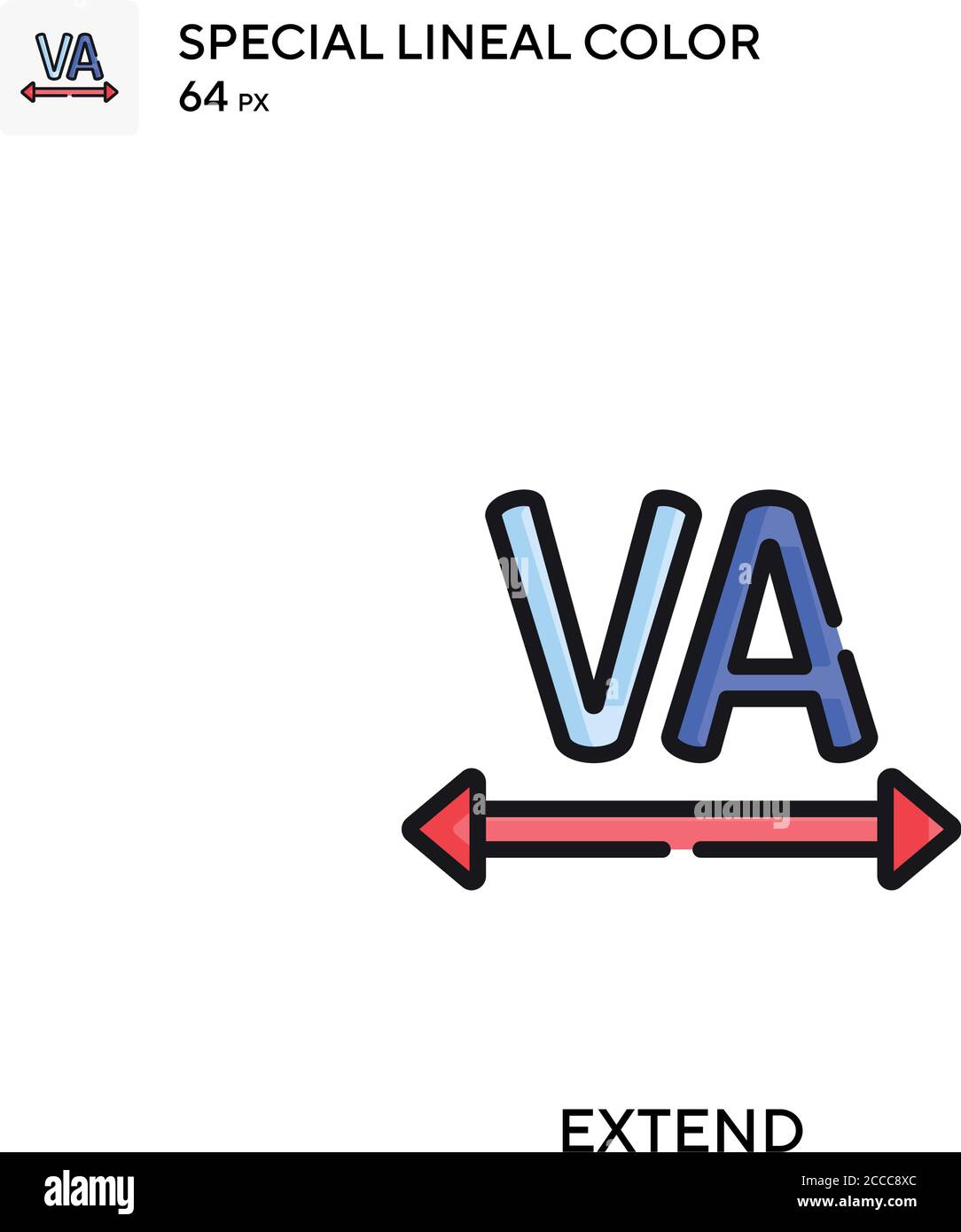 Extend Special lineal color icon. Illustration symbol design template ...
