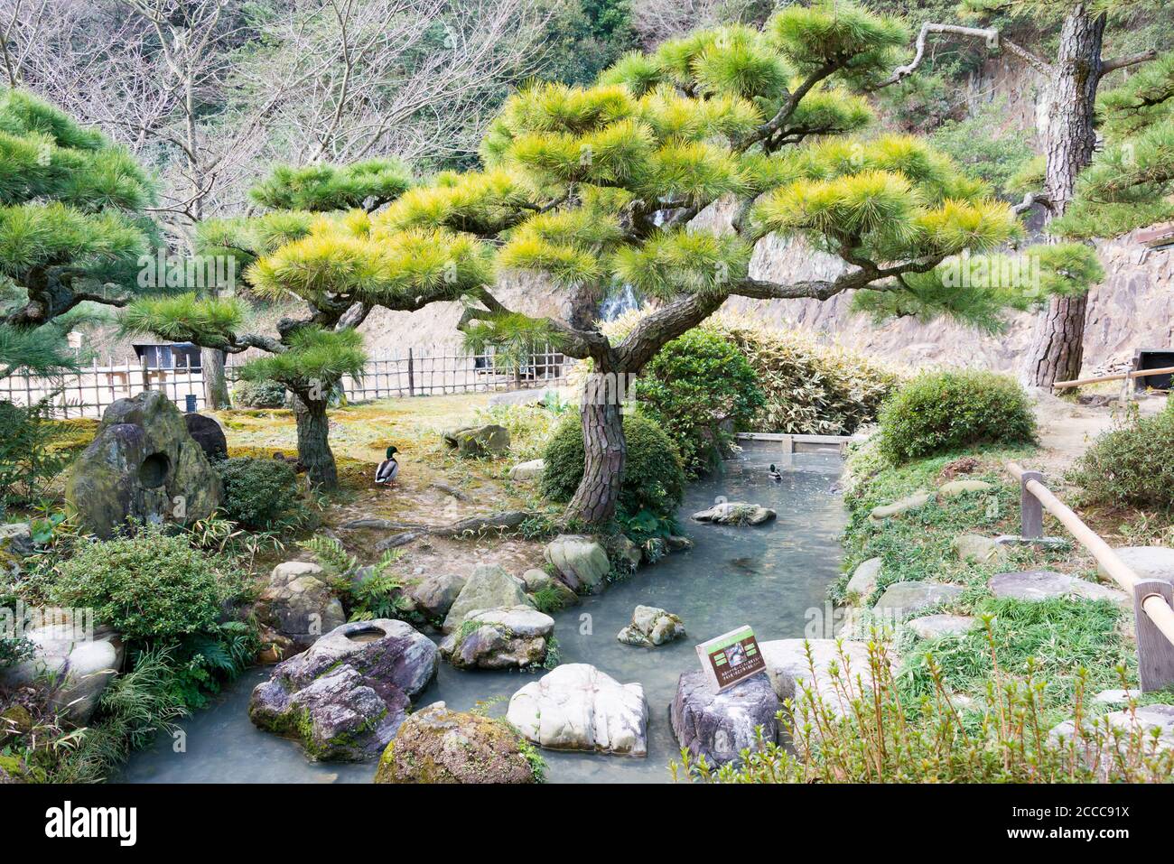 Kagawa, Japan - Ritsurin Garden in Takamatsu, Kagawa, Japan. Ritsurin ...
