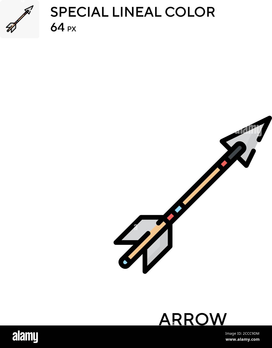 Arrow Special lineal color icon. Illustration symbol design template ...