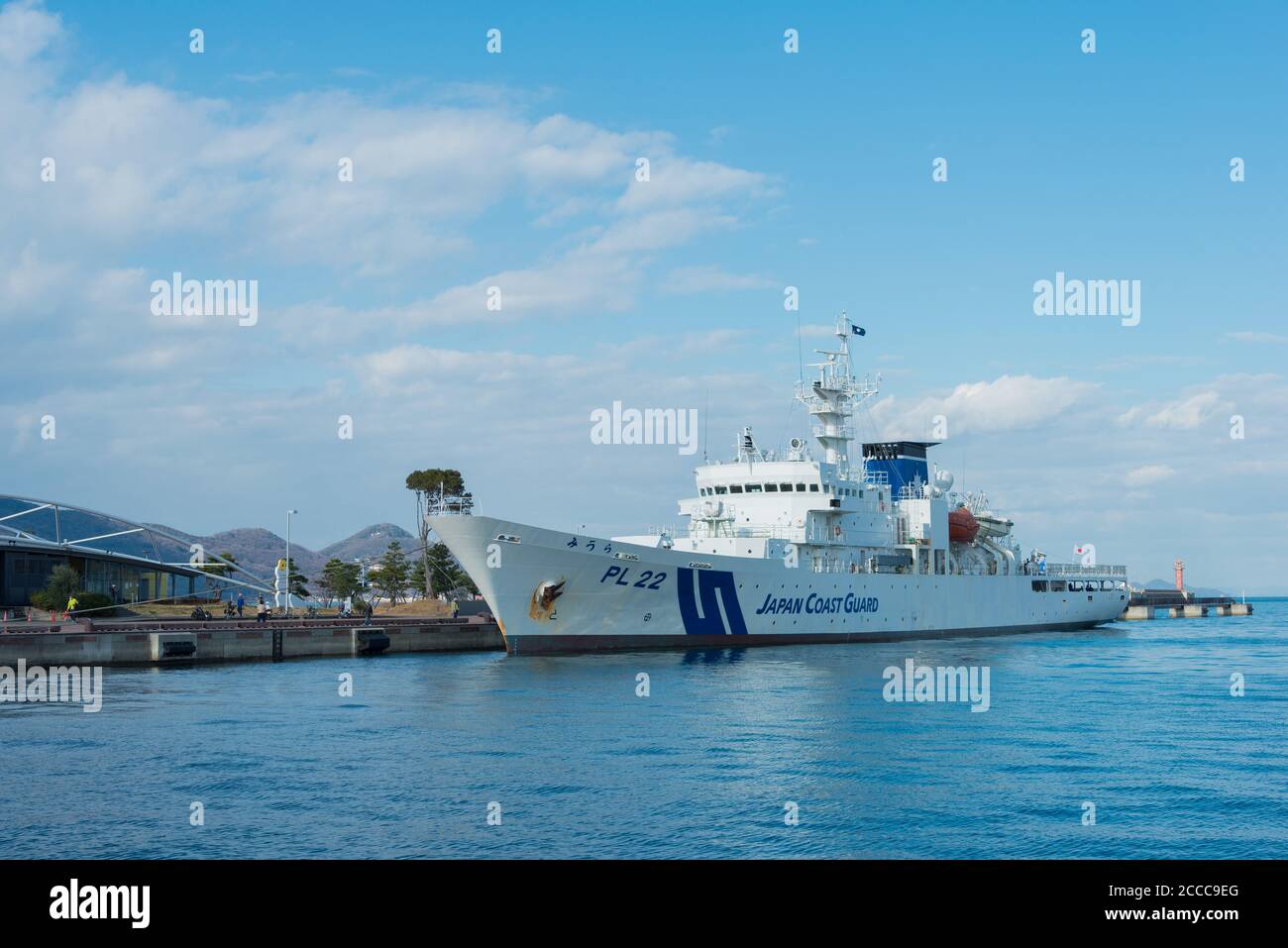 Kagawa, Japan - Japan Coast Guard Miura-class patrol vessel (PL-22) at ...