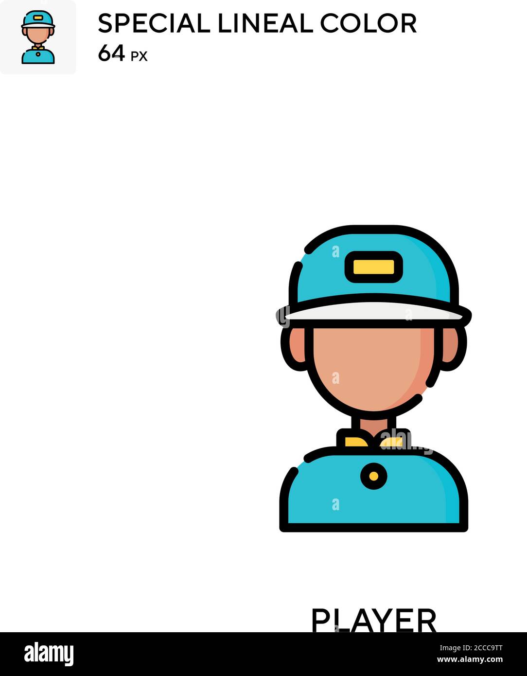 Player Special lineal color icon. Illustration symbol design template ...