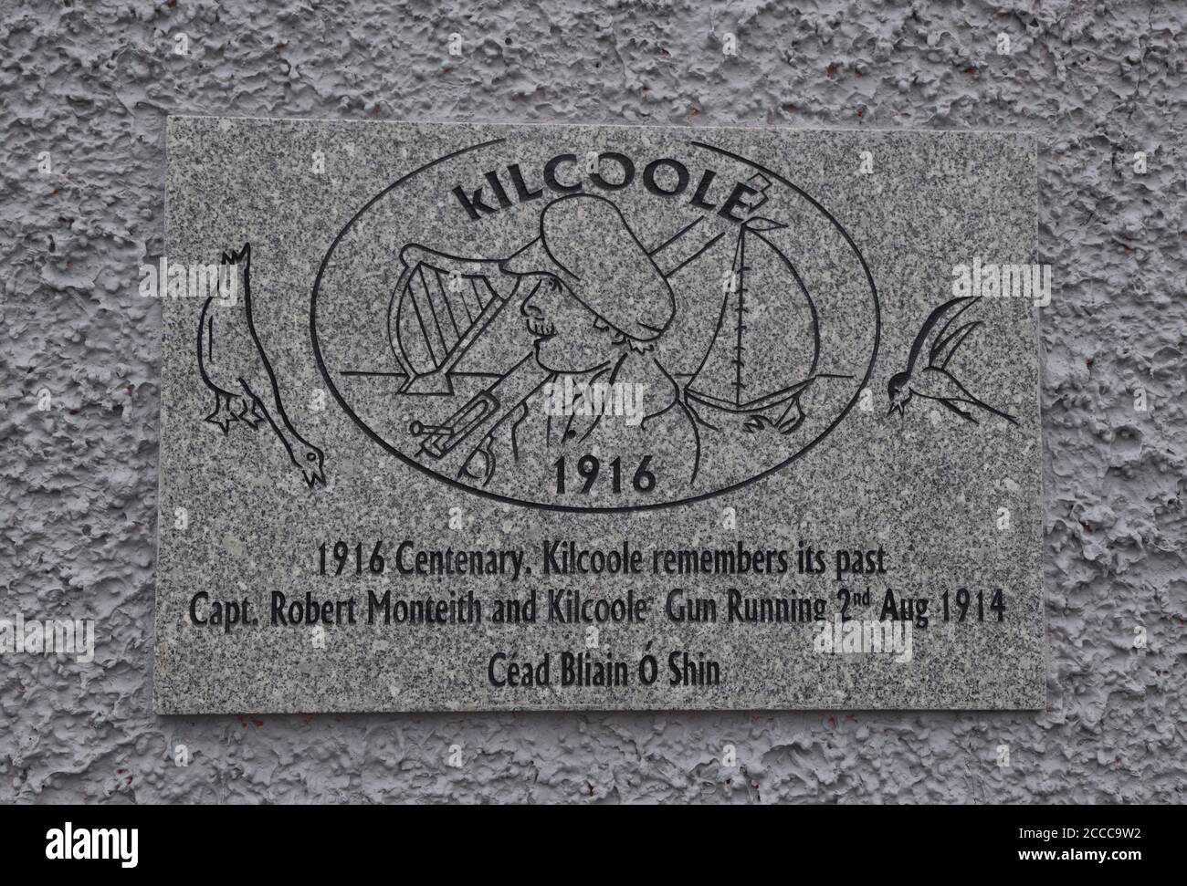 first world war memorial plaque, kilcoole, county wicklow, ireland ...