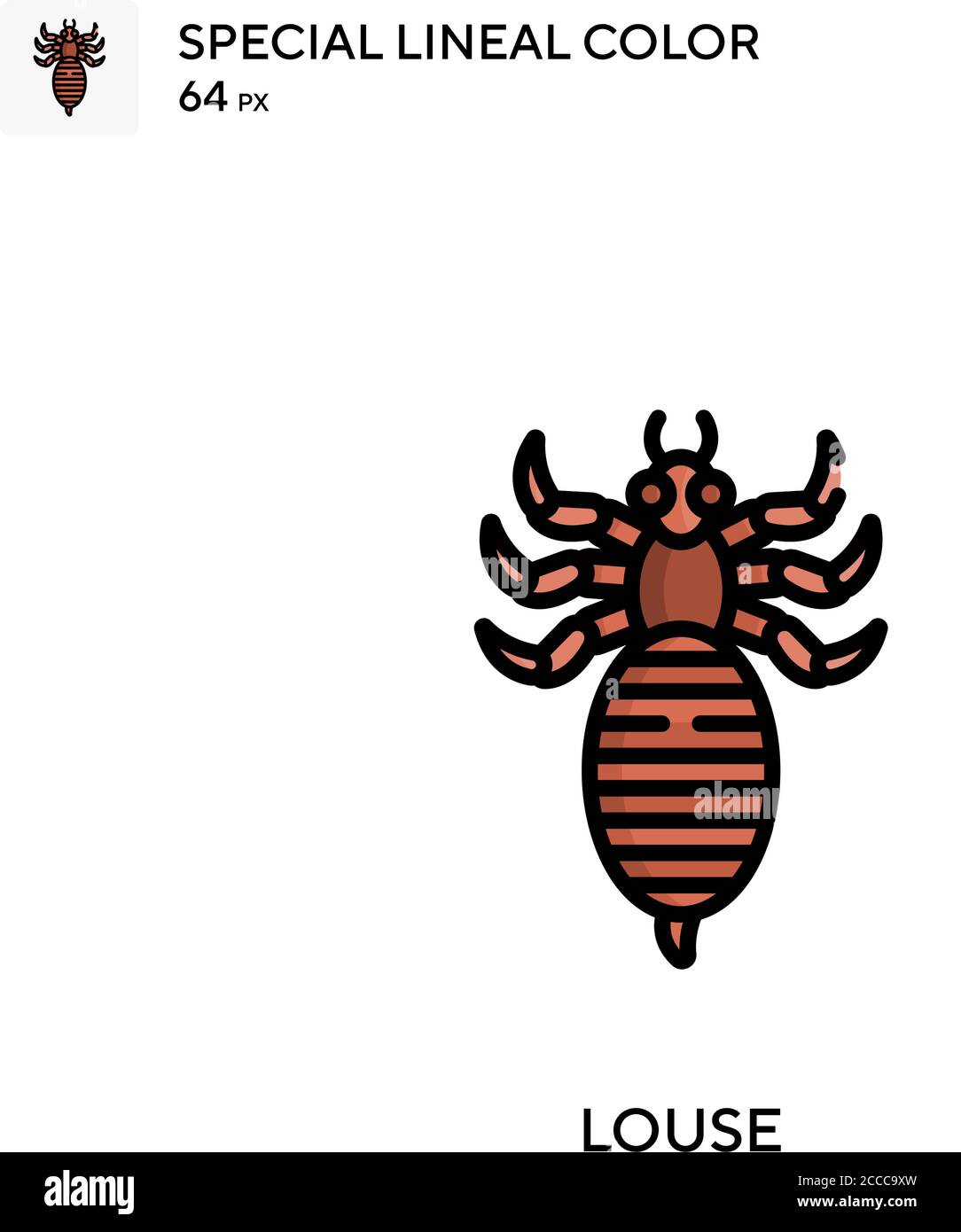 Louse Special lineal color icon. Illustration symbol design template ...
