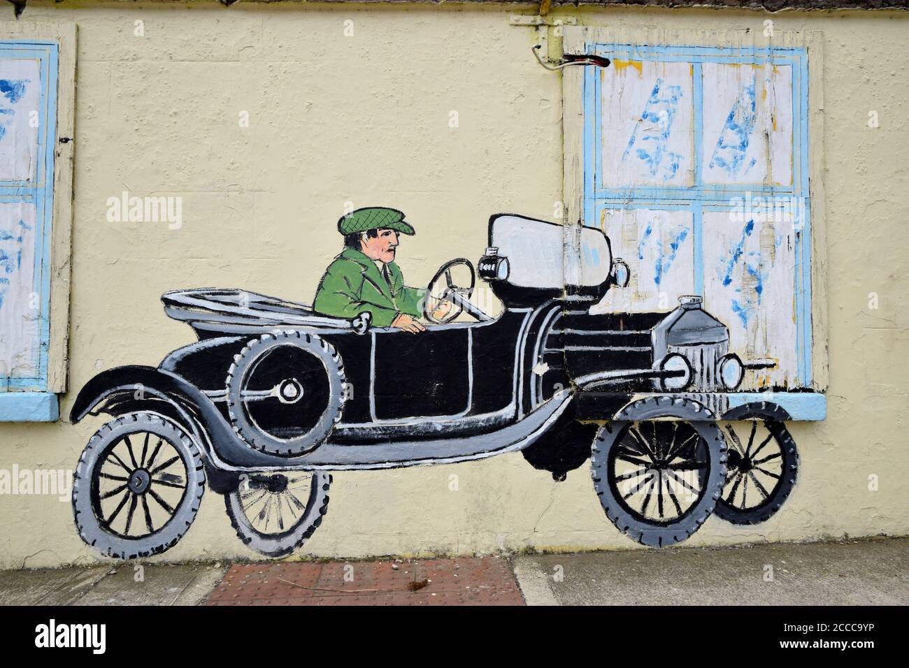 mural, kilcoole, county wicklow, ireland Stock Photo - Alamy