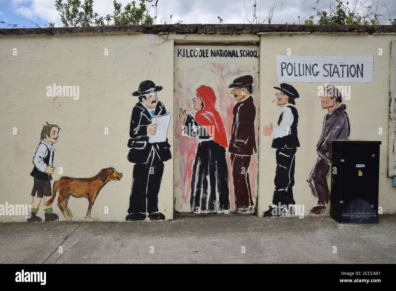 mural, kilcoole, county wicklow, ireland Stock Photo - Alamy