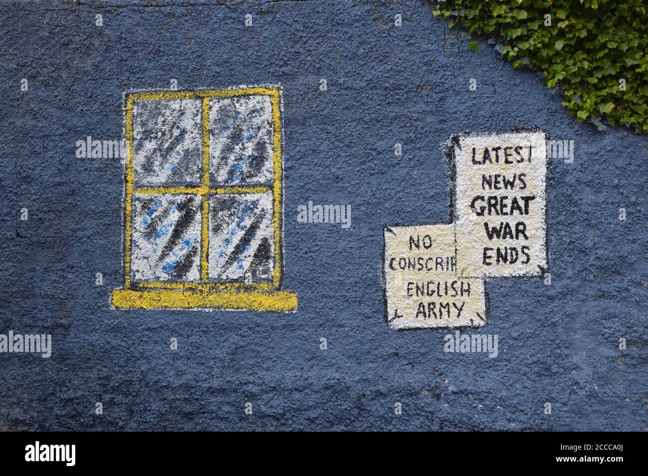 mural, kilcoole, county wicklow, ireland Stock Photo - Alamy