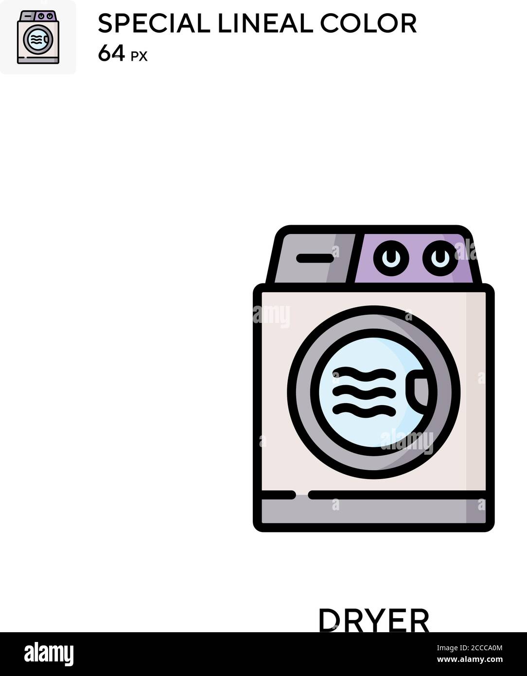 Dryer Special lineal color icon. Illustration symbol design template ...