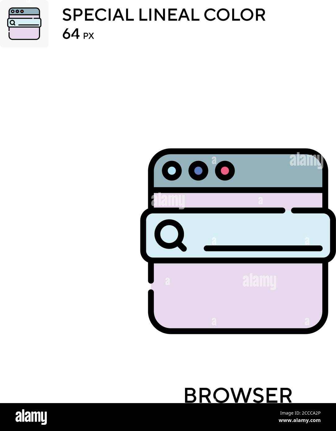 Browser Special lineal color icon. Illustration symbol design template ...