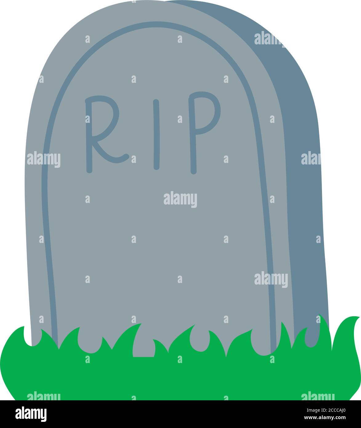 cemetery tomb with rip word flat style icon vector illustration design ...