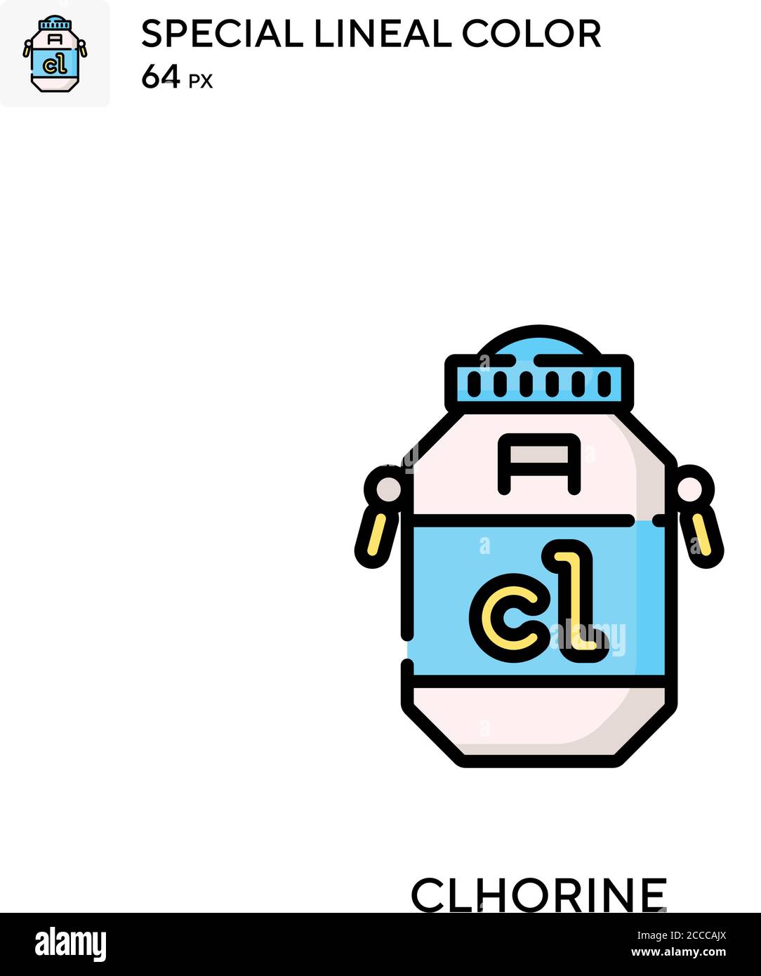 Clhorine Special lineal color icon. Illustration symbol design template ...