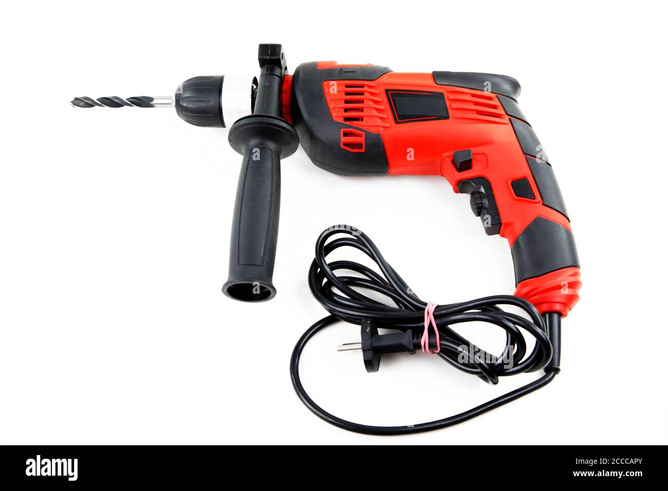 An electric drill isolated on white background Stock Photo - Alamy