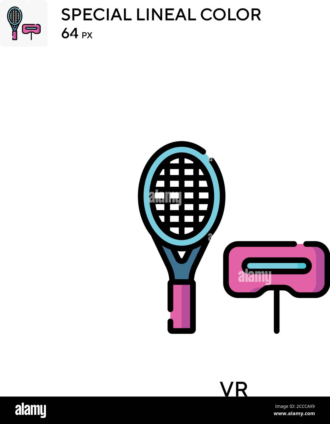 Vr goggles technology pictogram hi-res stock photography and images - Alamy