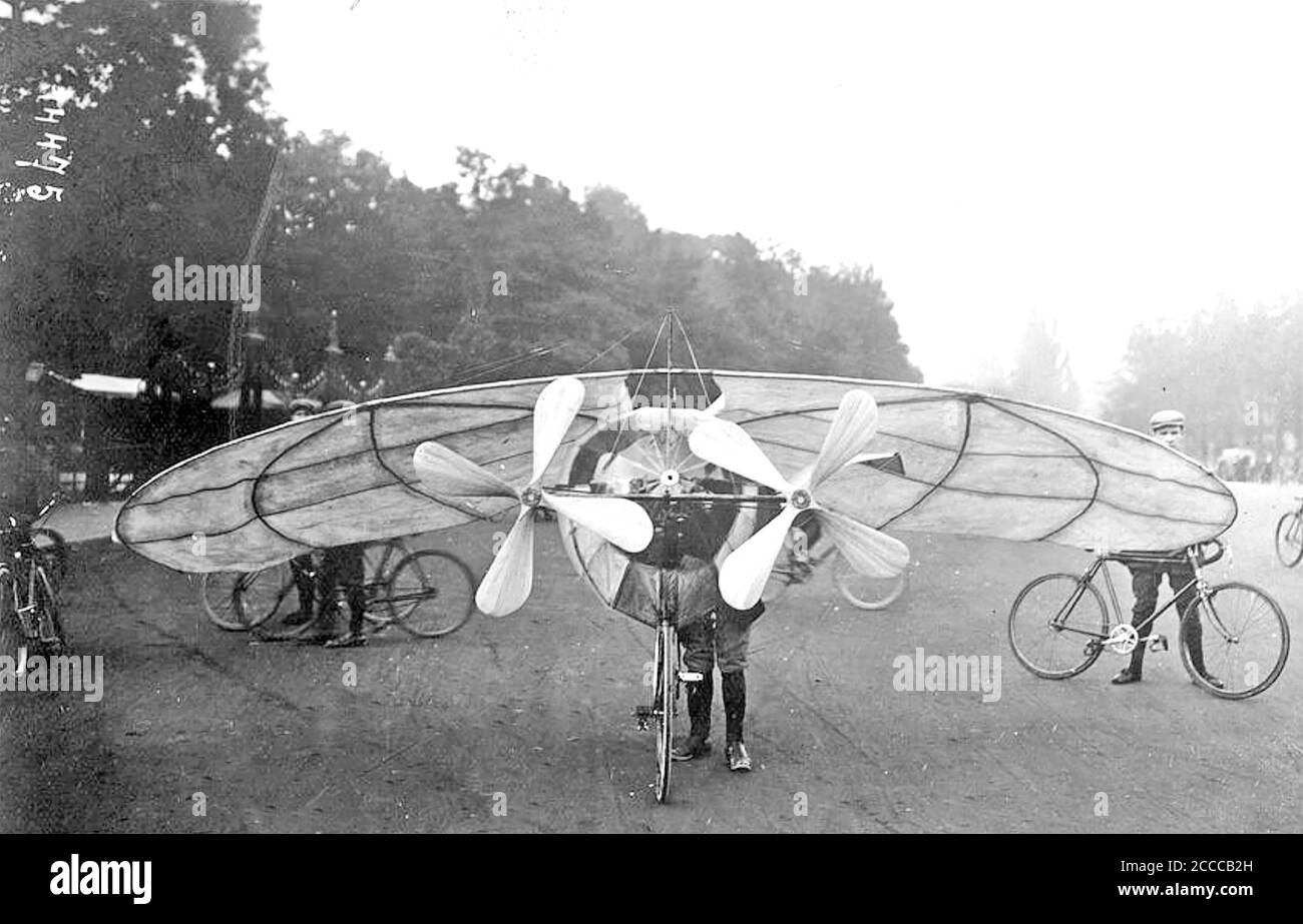 PRIX PEUGEOT Flying machine contest in Paris about 1910 Stock Photo - Alamy