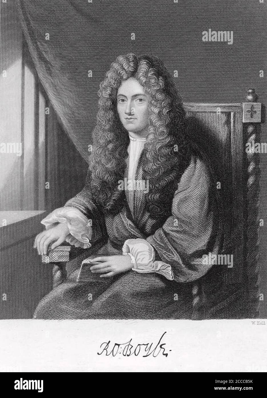 ROBERT BOYLE (1627-1691) Anglo-Irish chemist and inventor Stock Photo ...