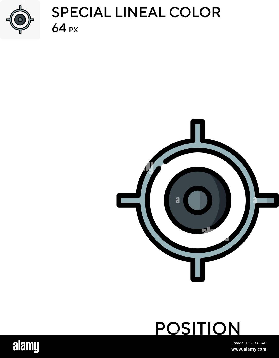 Position Special lineal color icon. Illustration symbol design template ...