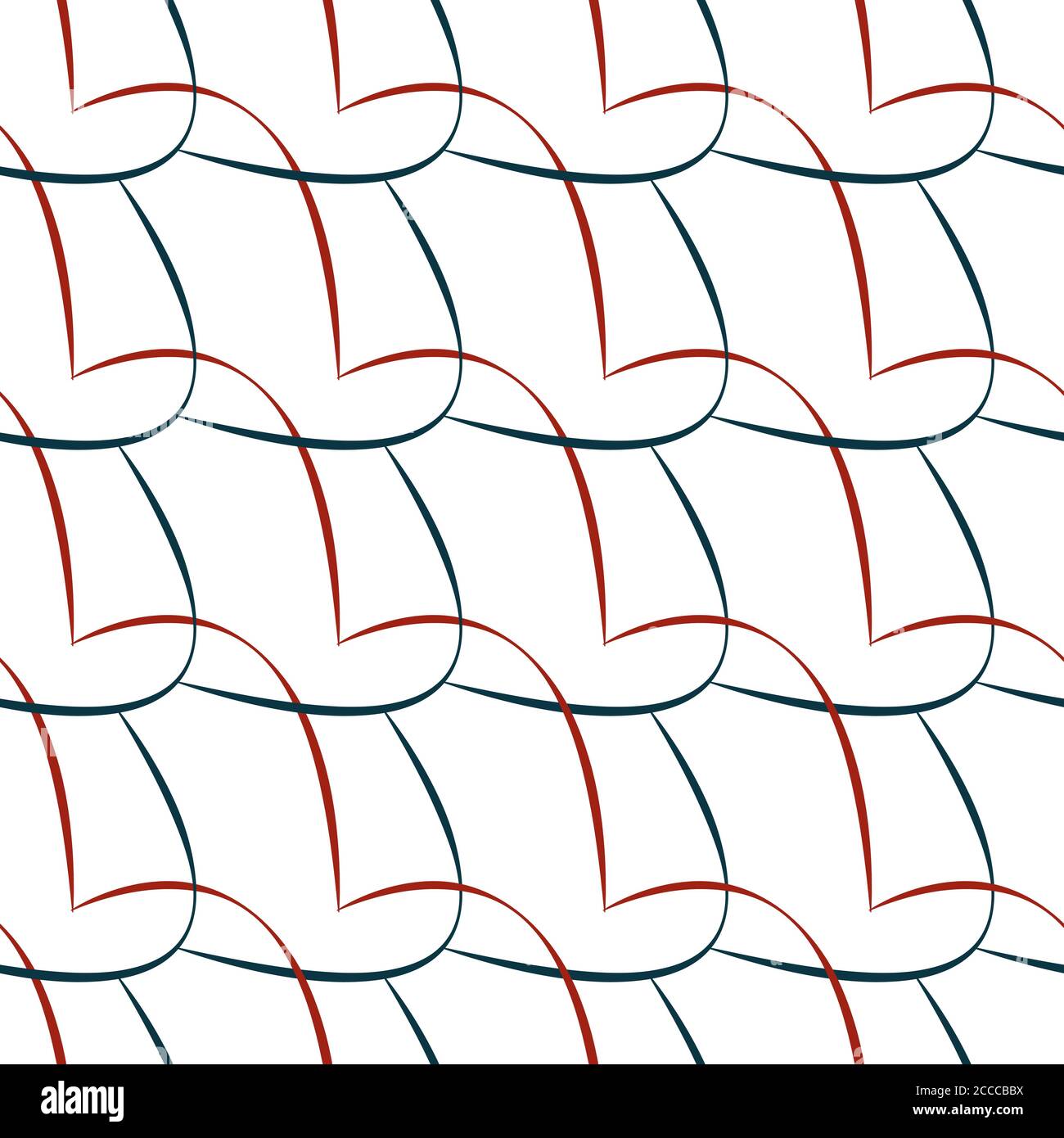Seamless pattern with curved red and green lines Stock Vector Image ...