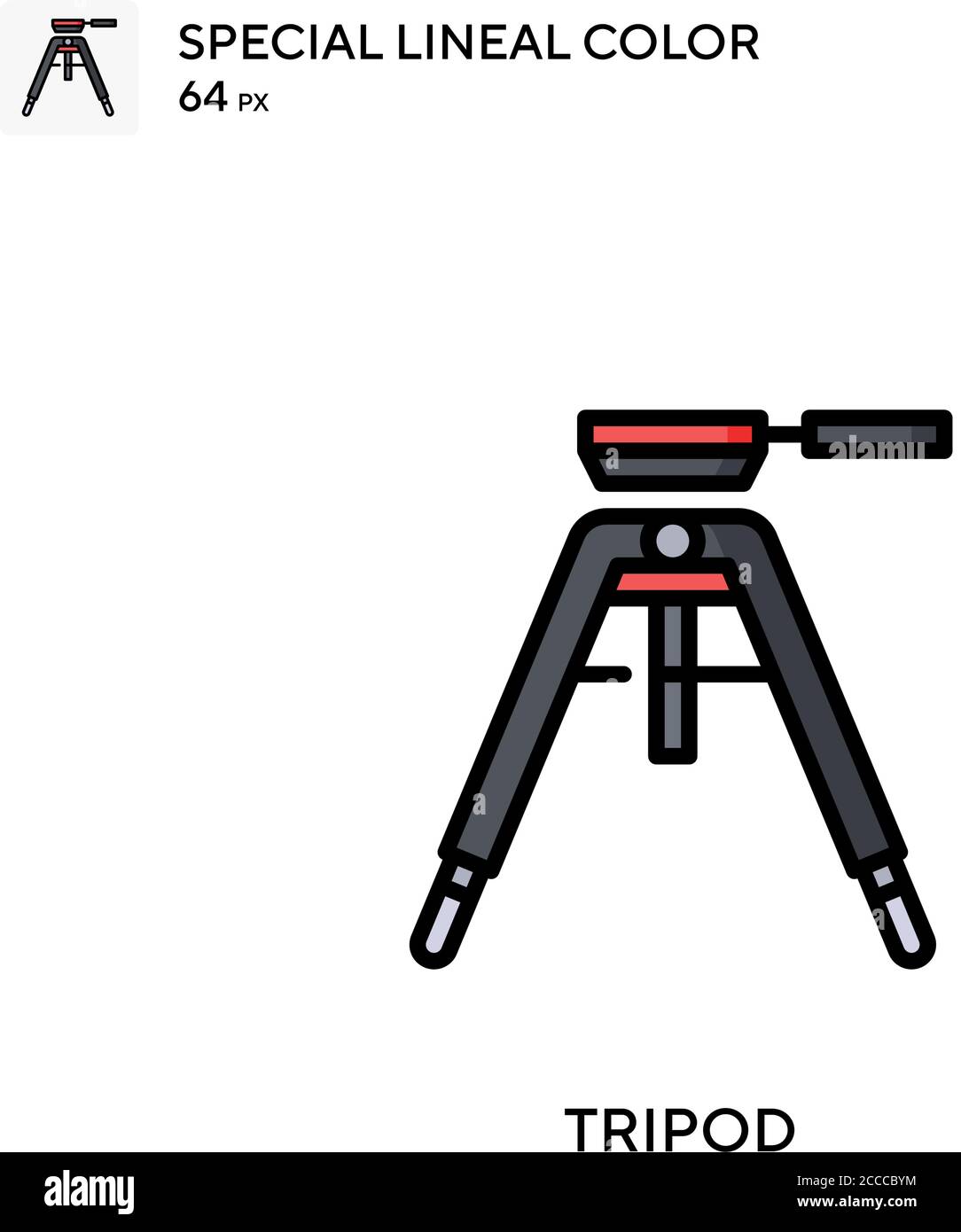 Tripod Special lineal color icon. Illustration symbol design template ...