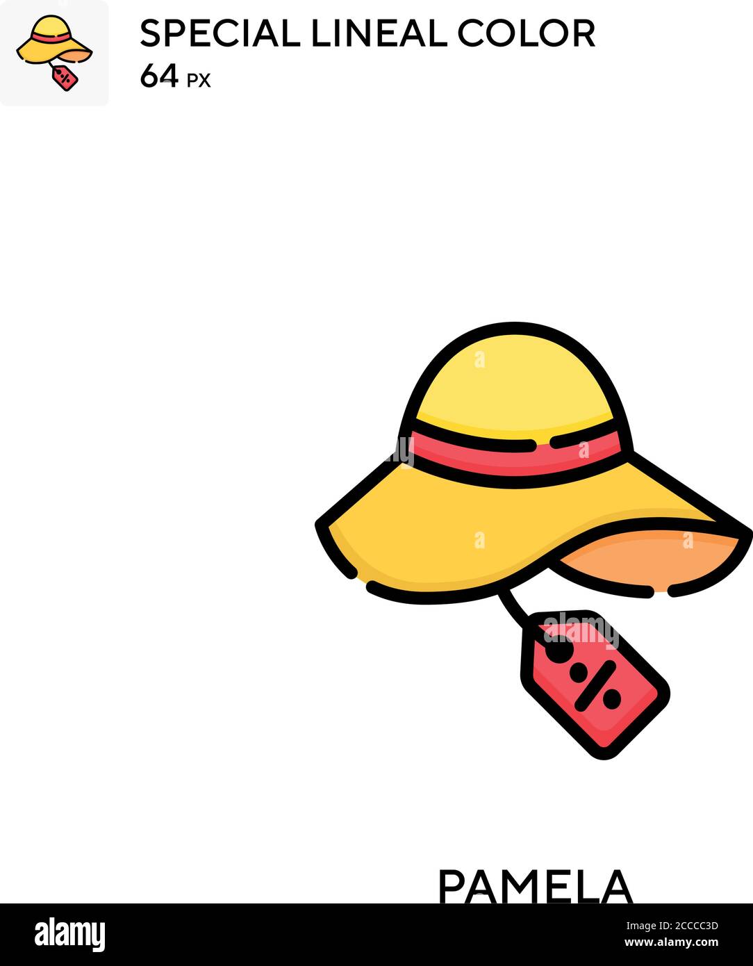 Pamela Special lineal color icon. Illustration symbol design template ...