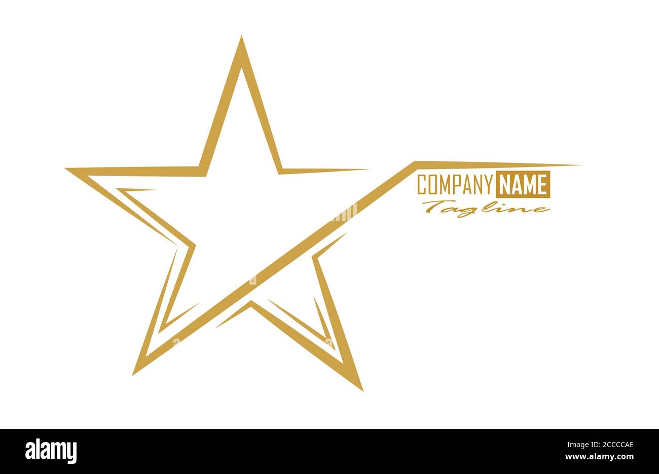 Star. Stylized vector illustration for logo, sticker, emblem isolated ...