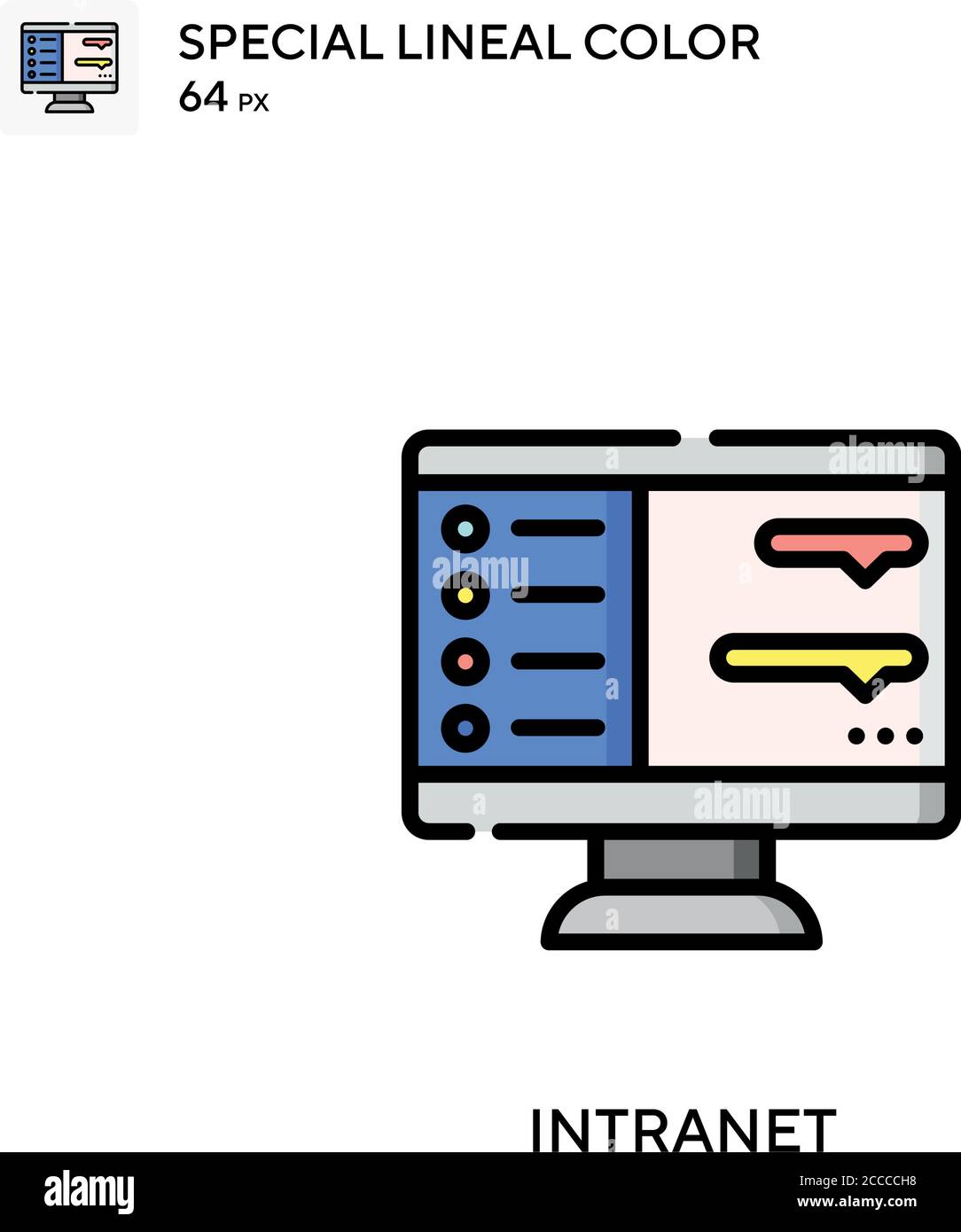 Intranet Special lineal color icon. Illustration symbol design template ...