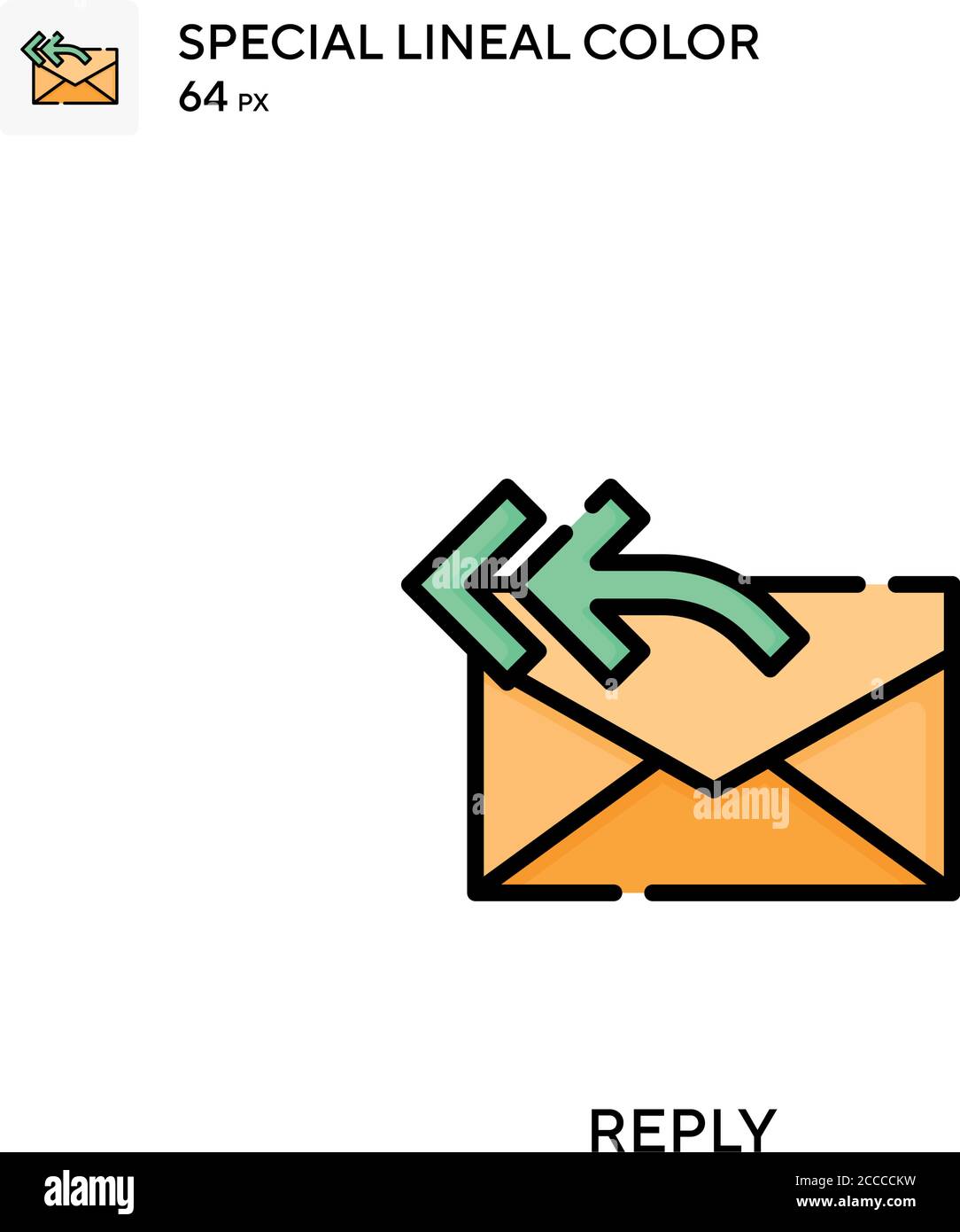 Reply Special lineal color icon. Illustration symbol design template ... Reply Special lineal color icon. Illustration symbol design template ...