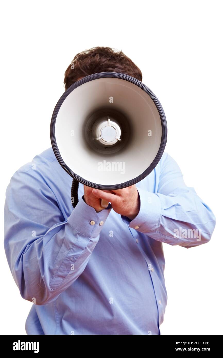 Megaphone rally hi-res stock photography and images - Alamy