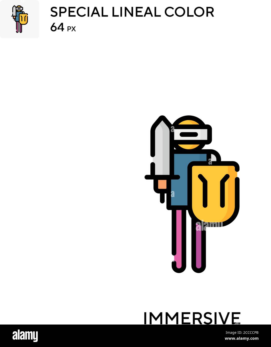 Immersive Special lineal color icon. Illustration symbol design ...
