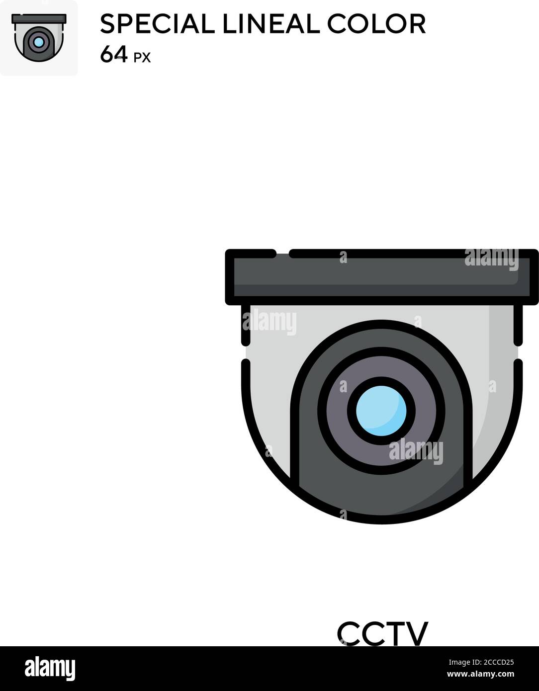 Cctv Special lineal color icon. Illustration symbol design template for ...