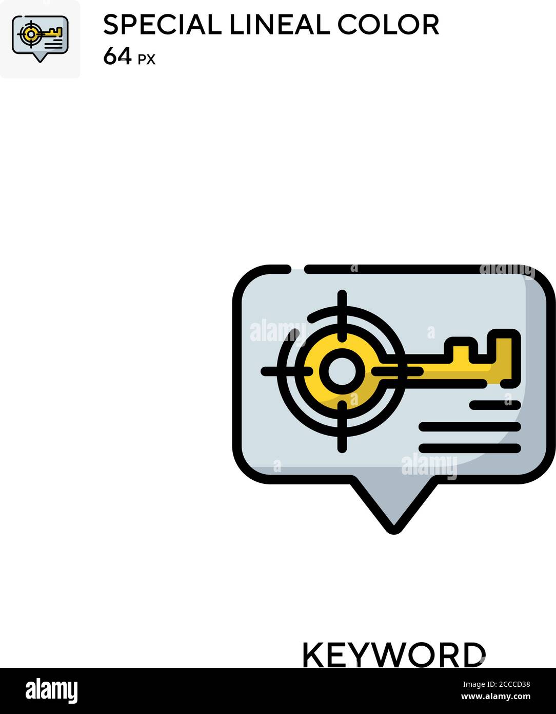 Keyword Special lineal color icon. Illustration symbol design template ...