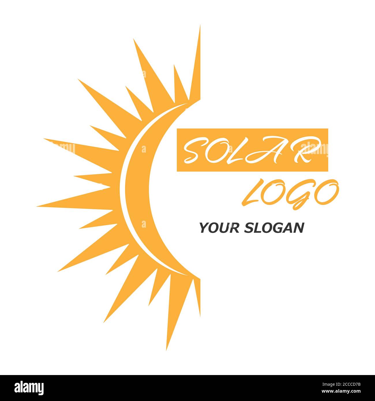 Solar logo. Vector illustration for a logo, template, or label isolated ...