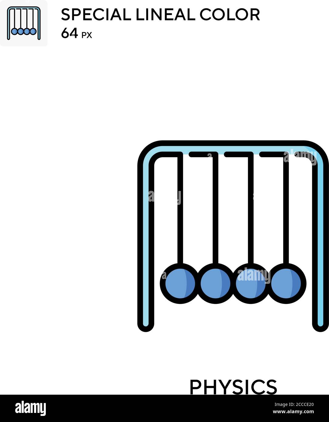 Physics Special lineal color icon. Illustration symbol design template ...
