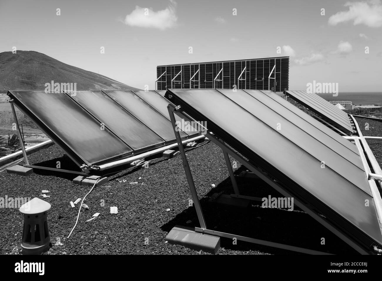 Close up shot of solar thermal collector Stock Photo - Alamy