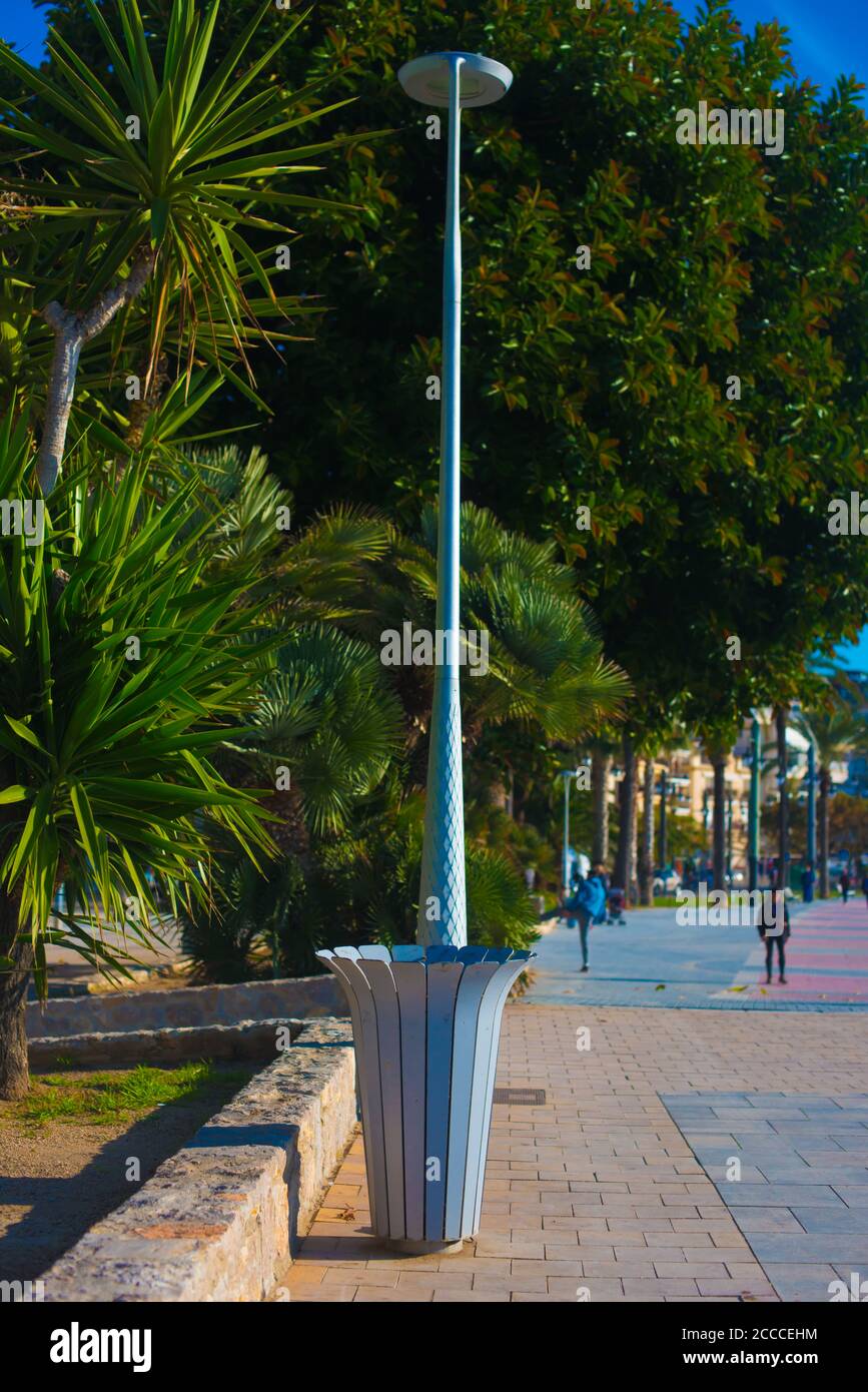 Spanish Beach Resort in Barcelona, Spain. Sitges area is known as a ...