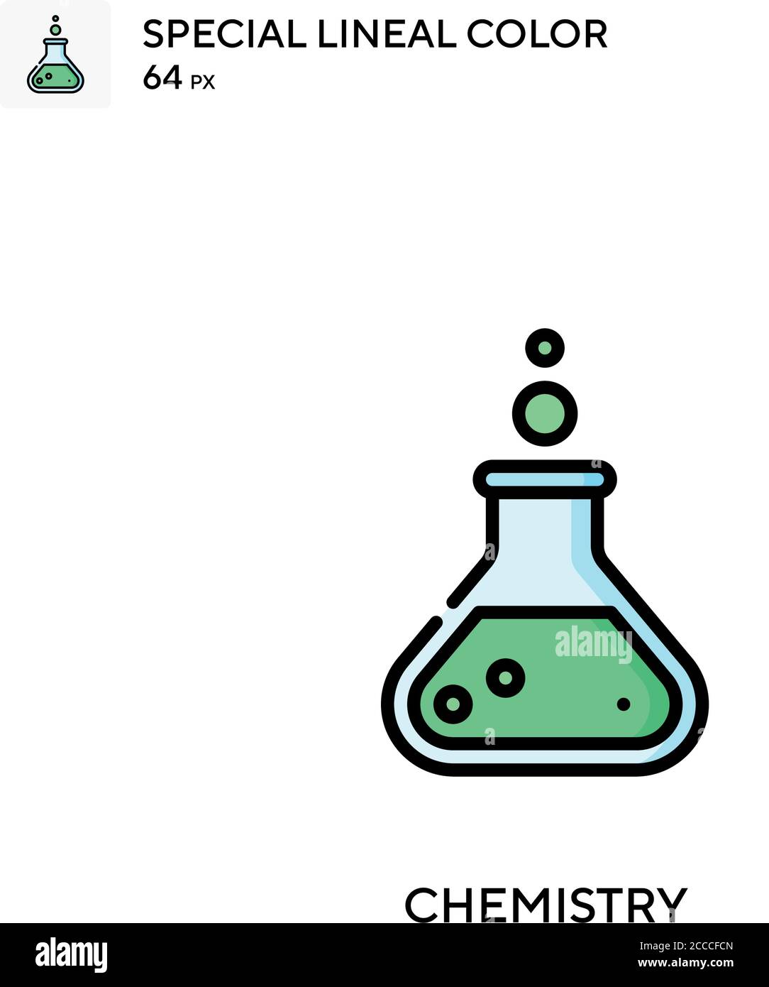 Chemistry Special lineal color icon. Illustration symbol design ...