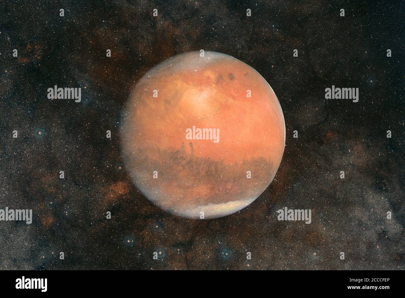Planet Mars. Solar system. Cosmos art. Elements of this image furnished ...