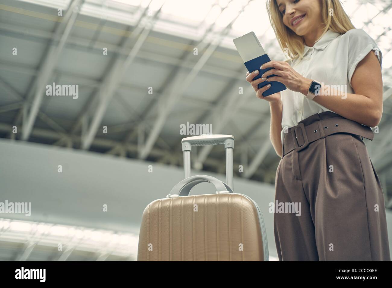 Boarding pass inside airport hi-res stock photography and images - Alamy