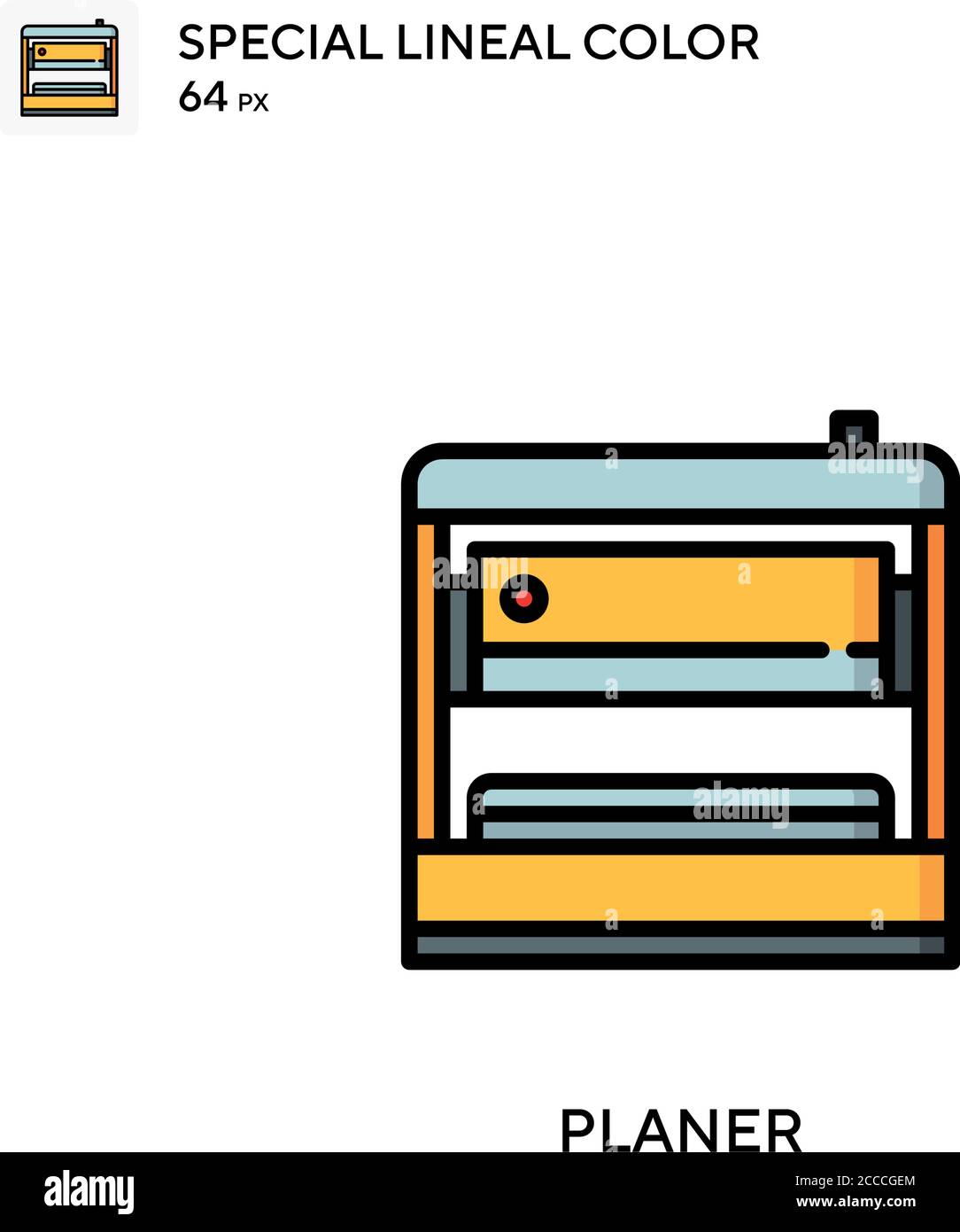 Planer Special lineal color icon. Illustration symbol design template ...