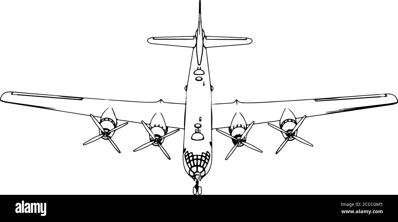 sketch of military aircraft isolated vector Stock Vector Image & Art ...