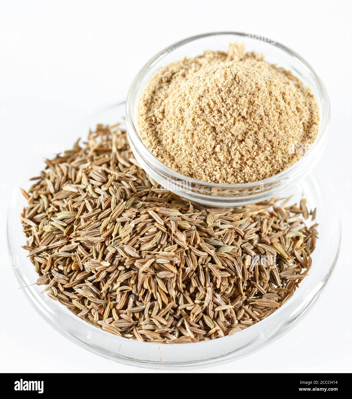 Herbs spices stone table background Cut Out Stock Images & Pictures - Alamy