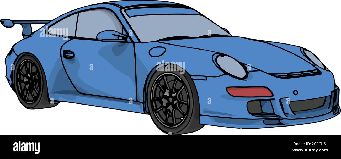 blue sports car vector Stock Vector Image & Art - Alamy