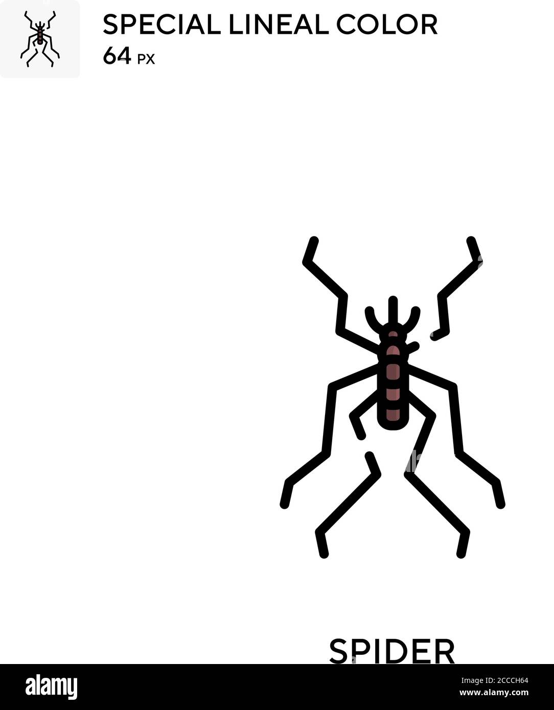 Spider Special lineal color icon. Illustration symbol design template ...