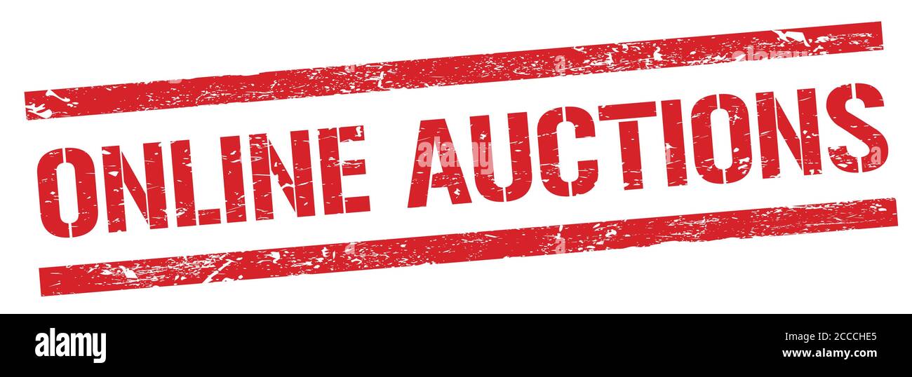 Online auctions stamp hi-res stock photography and images - Alamy