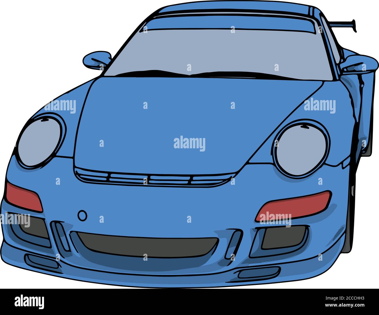 blue sports car vector Stock Vector Image & Art - Alamy